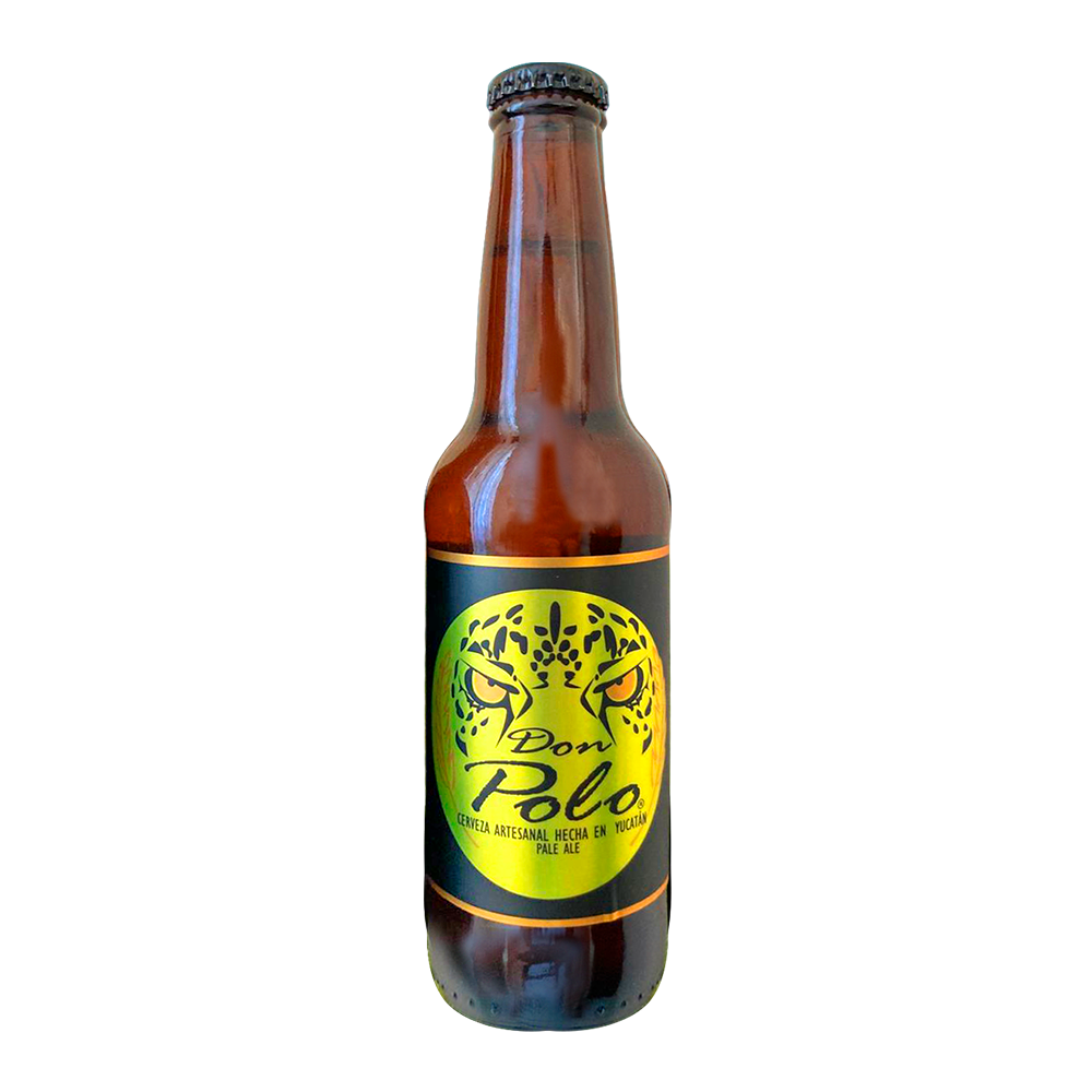 Cerveza clara Don Polo 355 ml.--0